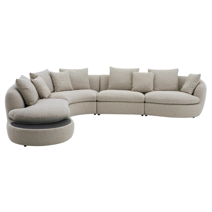 FIORI SOFA CHAISE 1.5SPR + 1.5CB + CC + AFL-B MYSTERY FABRIC